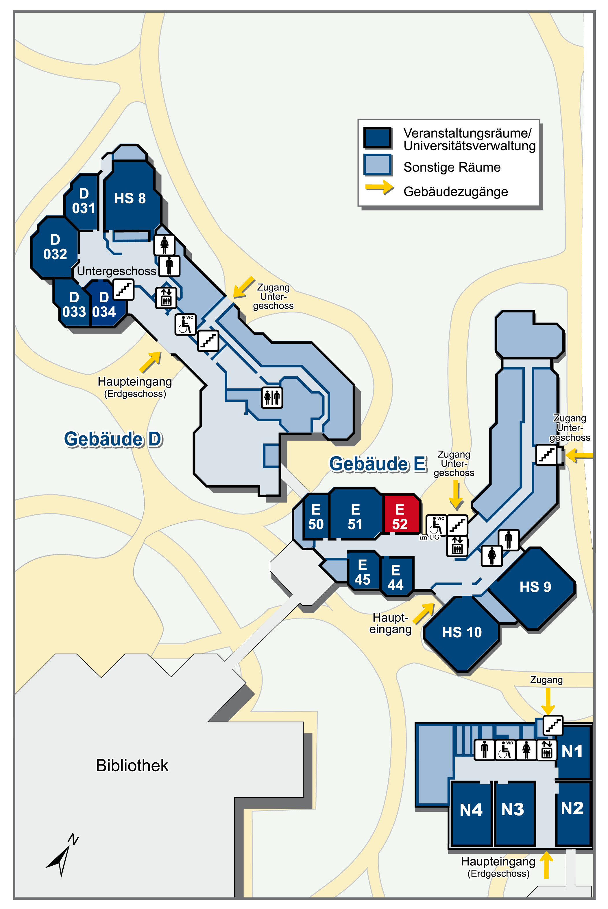Uni Trier: Wegweiser - Wegweiser Campus I